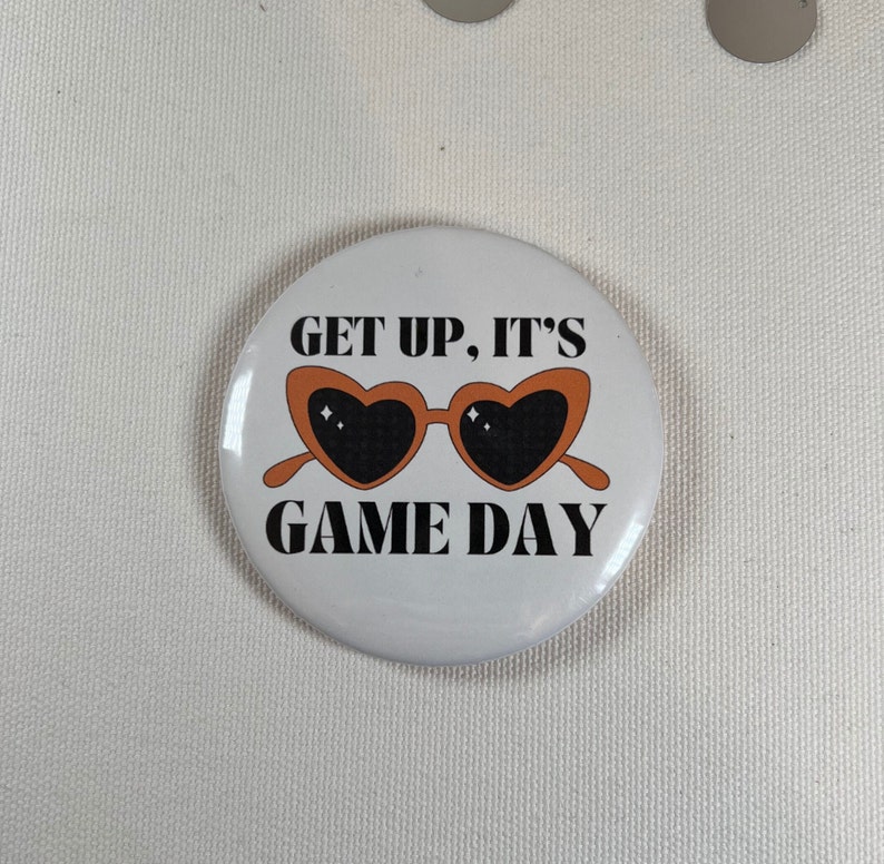 University of Texas Game Day Button Game Day Pin Orange - Etsy