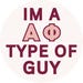 I'm A Aphi Type of Guy Pin-back Button | Alpha Phi Boyfriend | Game Day ...