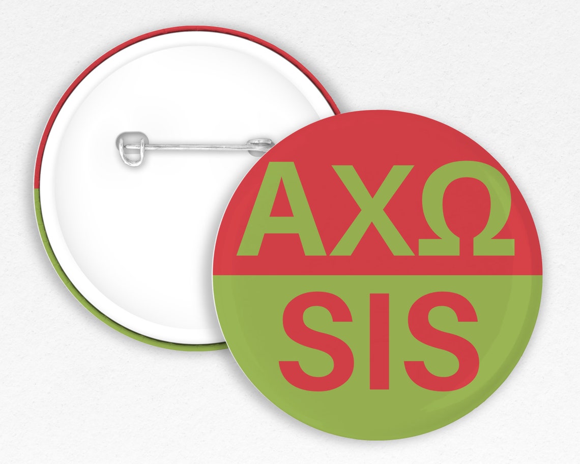 Alpha Chi Omega Sister Pin-back Button Sibling Pin Family Weekend ...