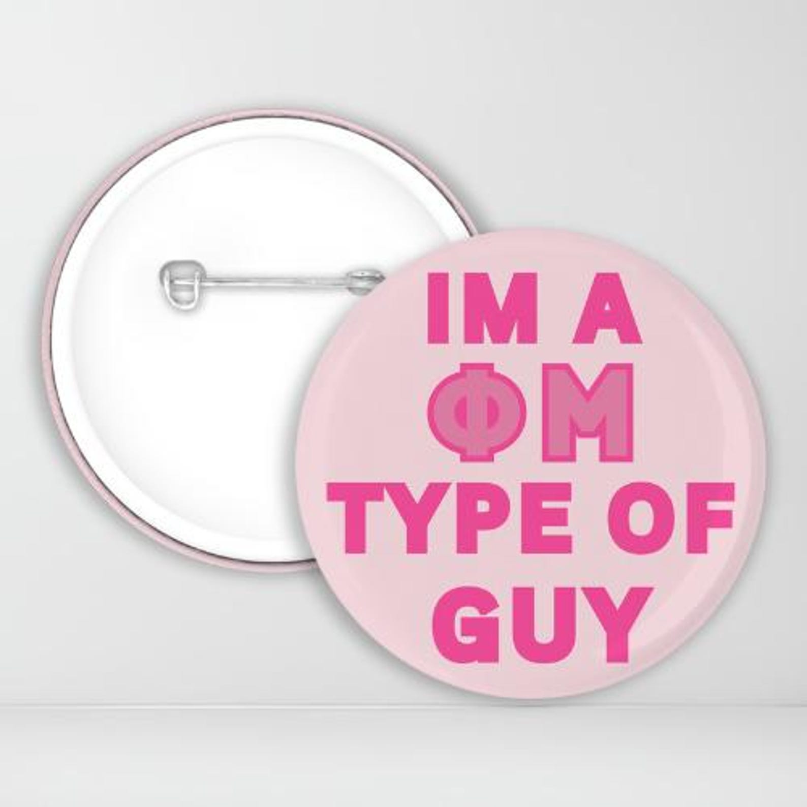 I'm A Phi Mu Type of Guy | Sorority Boyfriend Collection | Game Day Pin ...