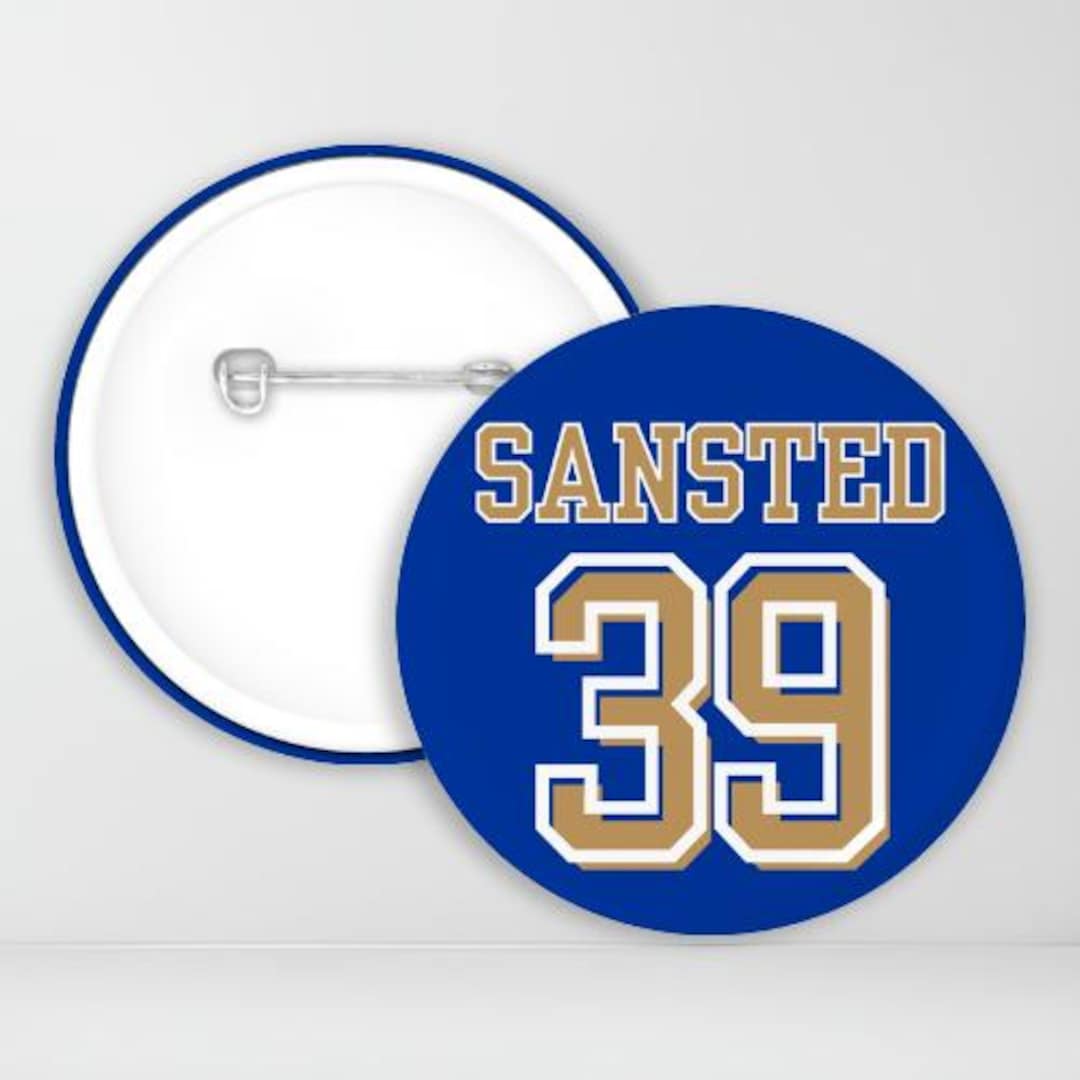 Custom Last Name and Number Button | Game Day Pin | Custom Sports ...