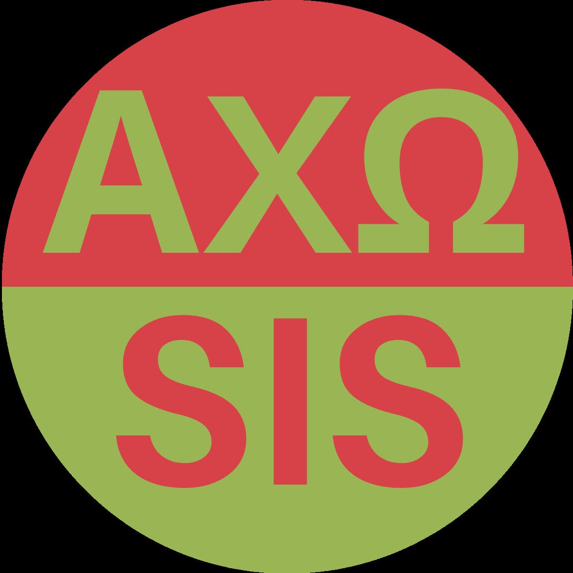 Alpha Chi Omega Sister Pin-back Button Sibling Pin Family Weekend ...