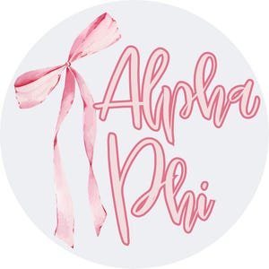 Coquette Alpha Phi Pin-back Button | Aphi | Game Day Pin | Sorority ...
