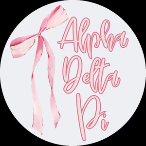 Coquette Alpha Delta Pi Pin-back Button | Adpi | Sorority Button | Game ...