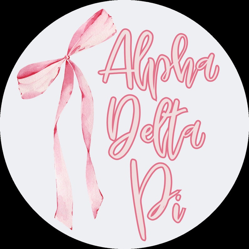 Coquette Alpha Delta Pi Pin-back Button | Adpi | Sorority Button | Game ...