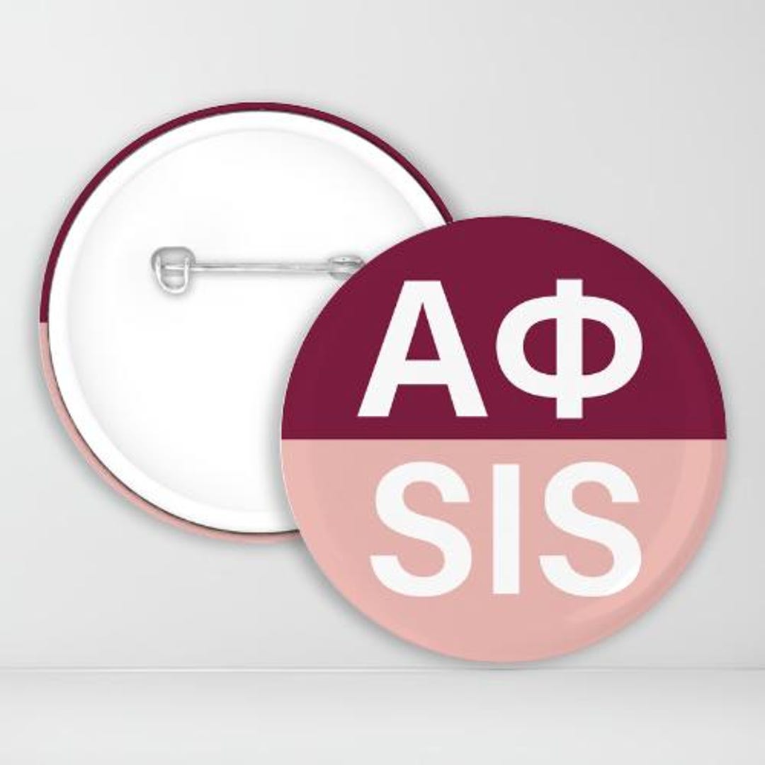 Alpha Phi Sis Pin-back Button | Aphi | Sorority Family Collection ...