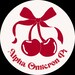 Alpha Omicron Pi Cherries Pin-back Button | Game Day Pin | Sorority ...