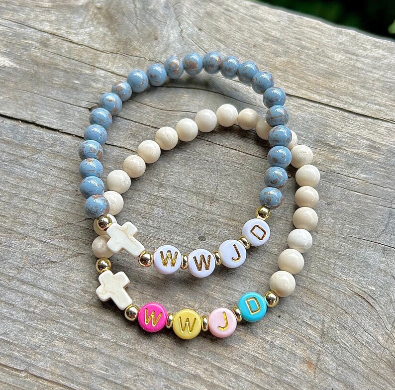 What Would Jesus Do Bracelets WWJD Cross Bracelet Christian Religious ...