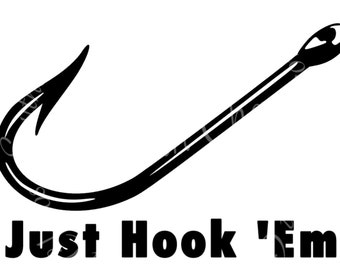 Hook Em Decal - Etsy