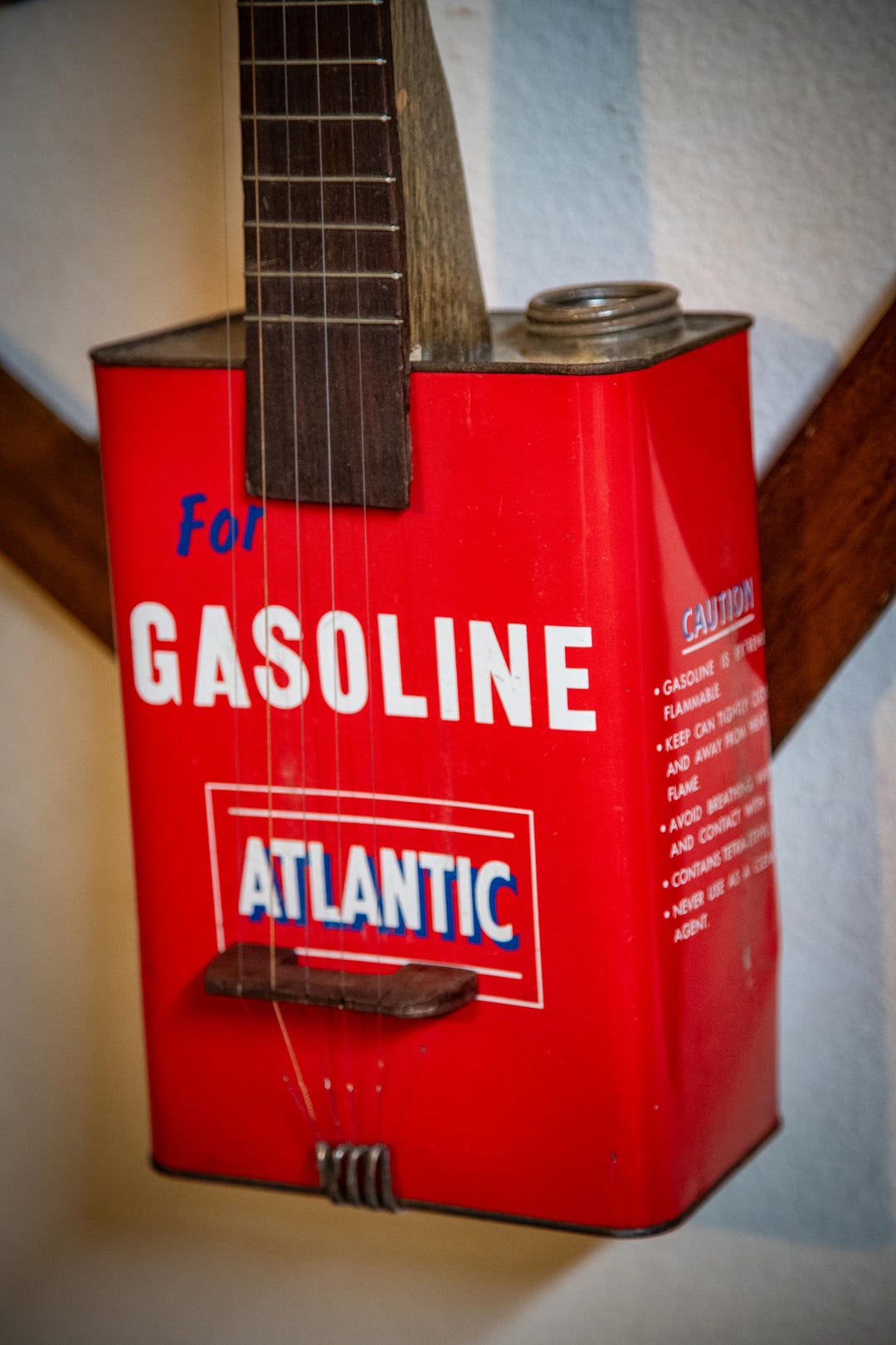 Gas Can Banjo, Homemade Electric Canjo With Contact Pickup, Might Just ...