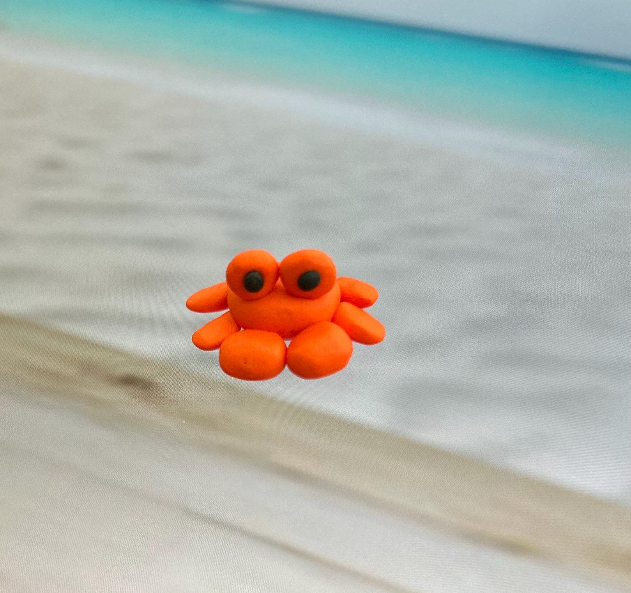 Orange Crab Clay Miniature Miniature Sculpey Clay - Etsy