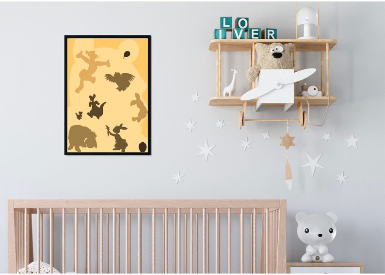 Winnie the Pooh Minimalist Wall Art Digital Download Print on Demand - Etsy