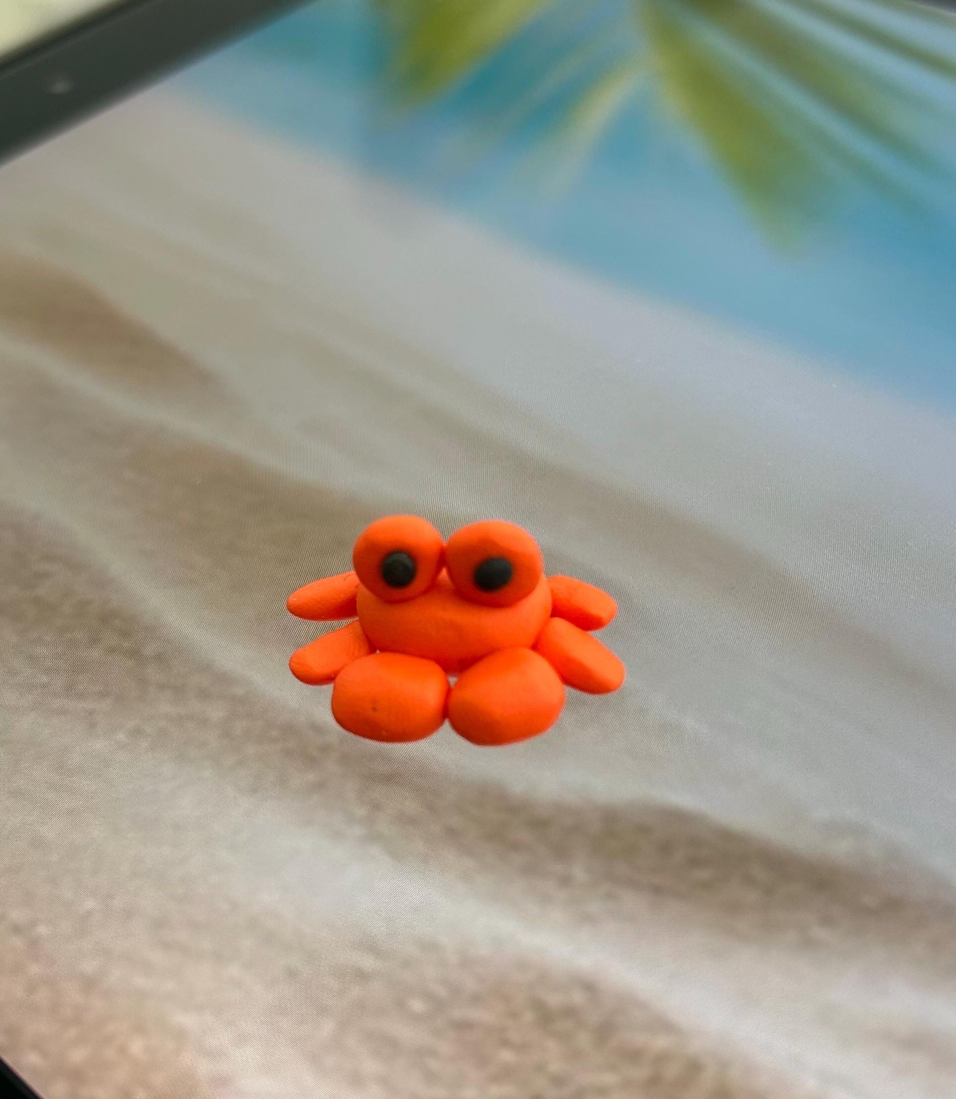 Orange Crab Clay Miniature Miniature Sculpey Clay - Etsy
