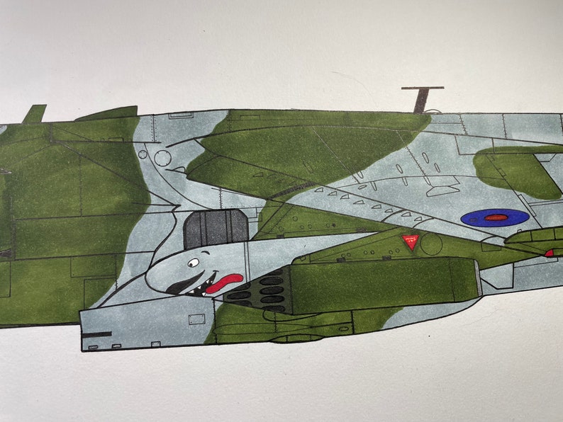 Hawker Siddely Harrier GR.3 RAF Belize Flight 1417. - Etsy