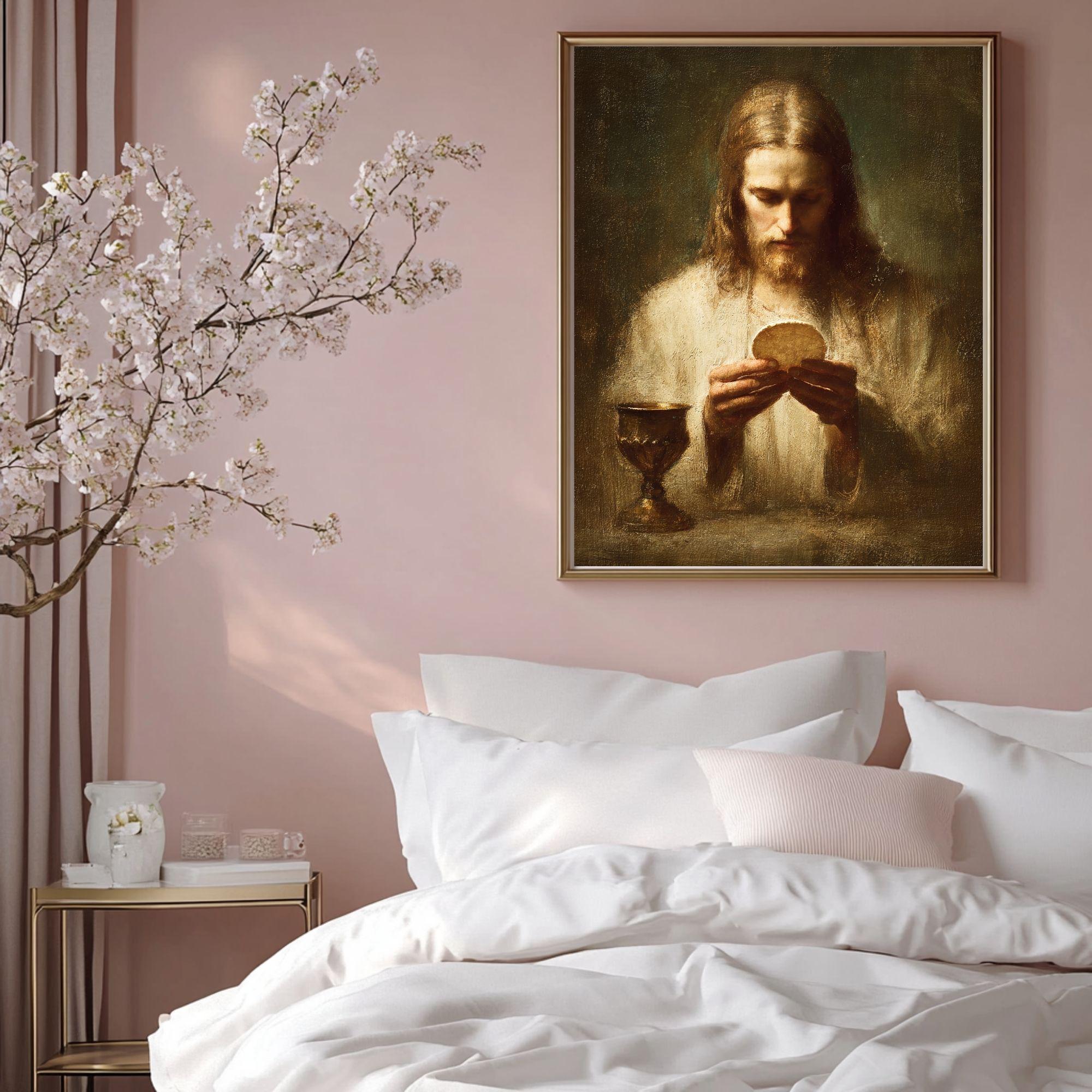 Jesus Communion Art Print, Eucharistic Wall Decor (digital Download) - Etsy