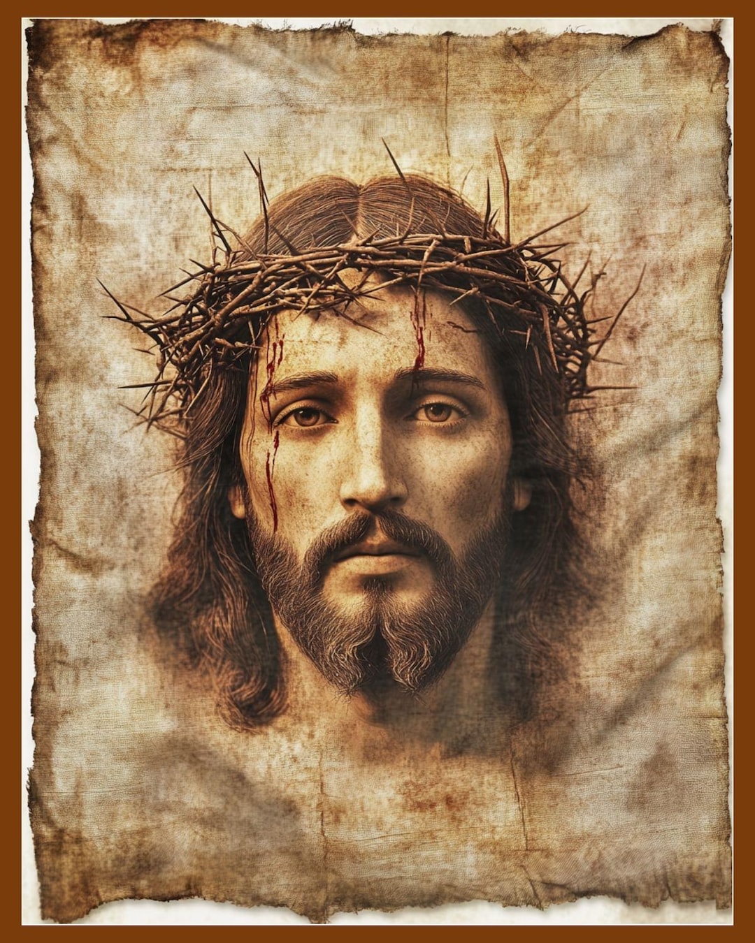 Christian Religious Wall Art | Face of Jesus | Jesus Christ Decor ...