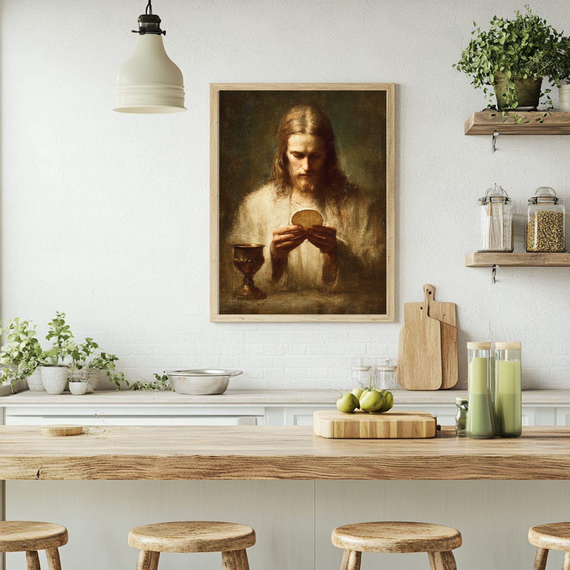 Jesus Communion Art Print, Eucharistic Wall Decor (digital Download) - Etsy