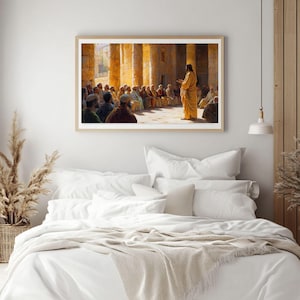 Jesus Teaching Art Print | Christian Religious Decor (digital Download ...