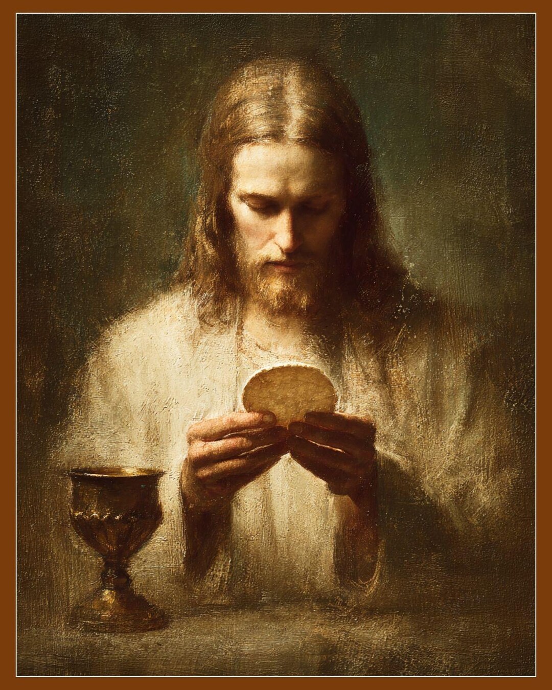 Jesus Communion Art Print, Eucharistic Wall Decor (digital Download) - Etsy
