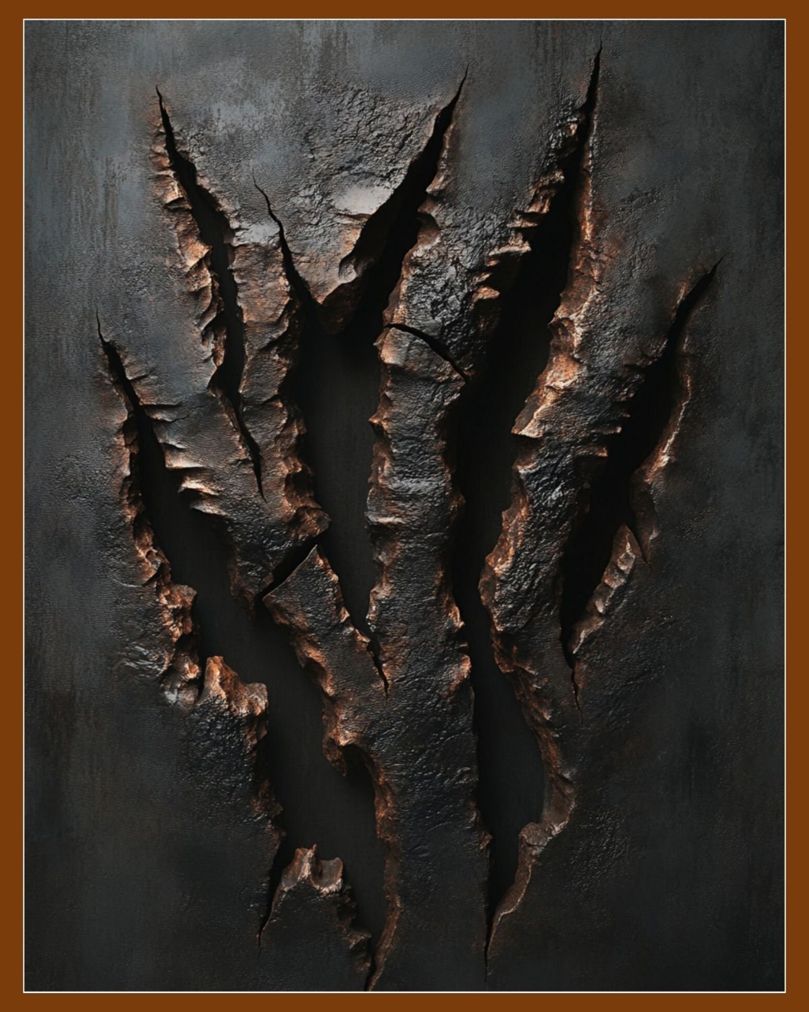 Realistic Monster Claw Marks Wall Art: Eerie Halloween Decor Digital ...