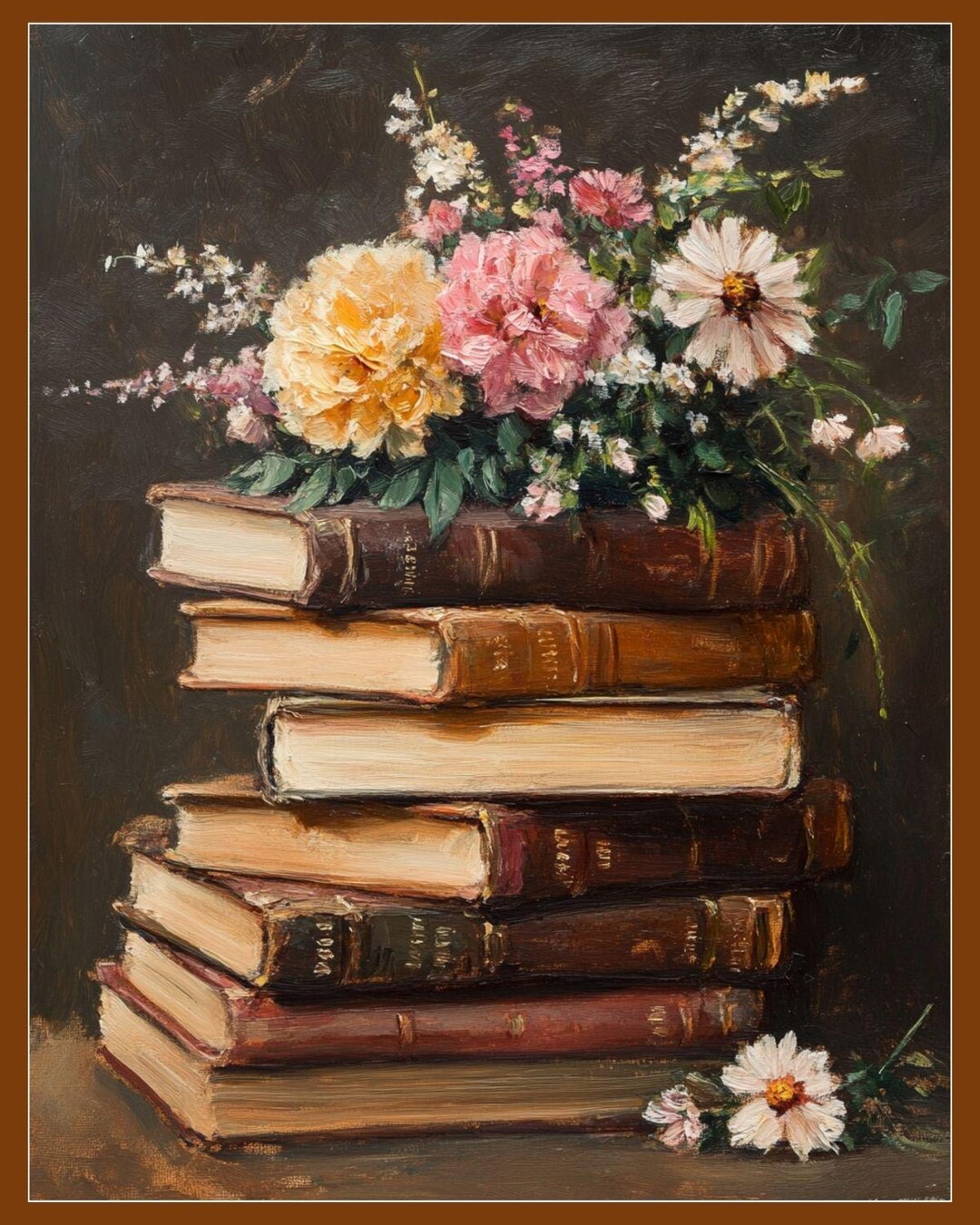 Spring Wall Art Book Art Still Life Spring Print Wildflower Print ...