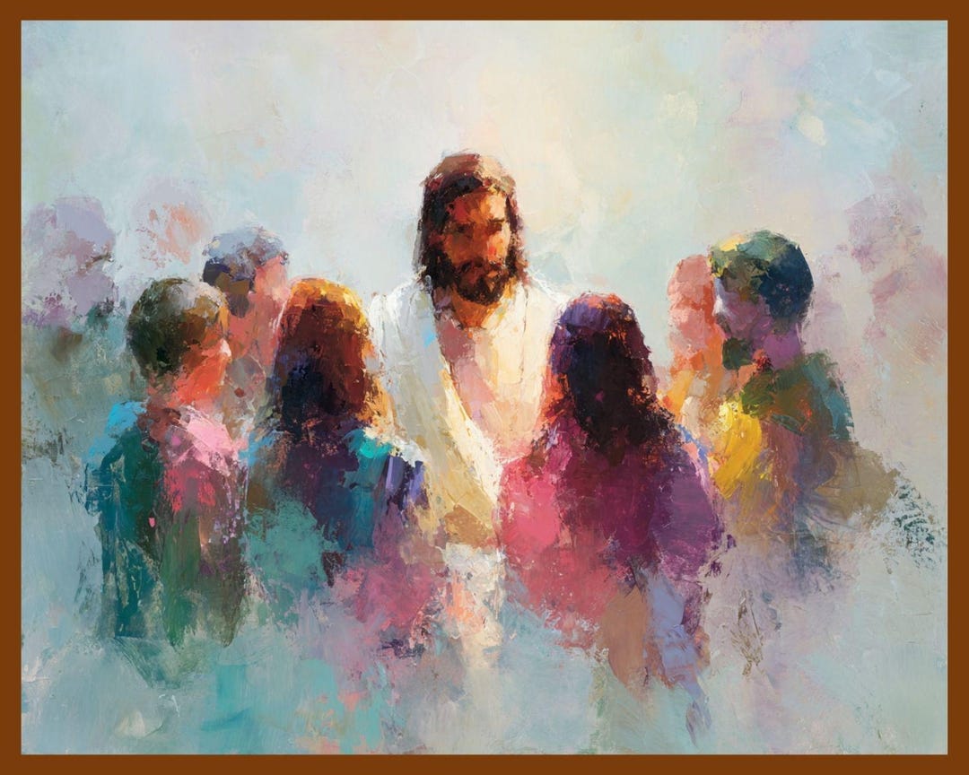Jesus Impressionist Art Print, Christian Home Decor (digital Download ...