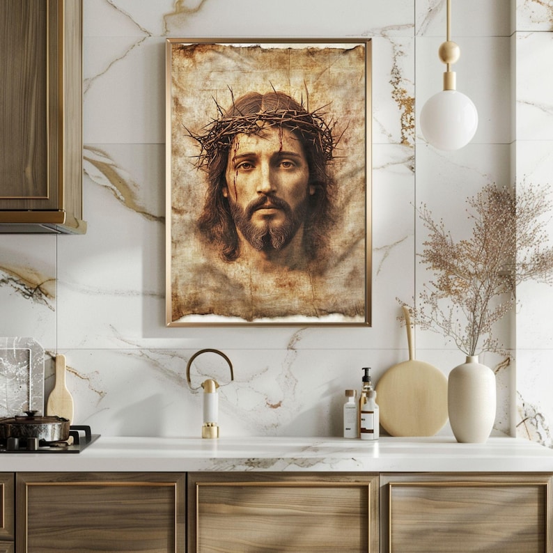 Christian Religious Wall Art | Face of Jesus | Jesus Christ Decor ...