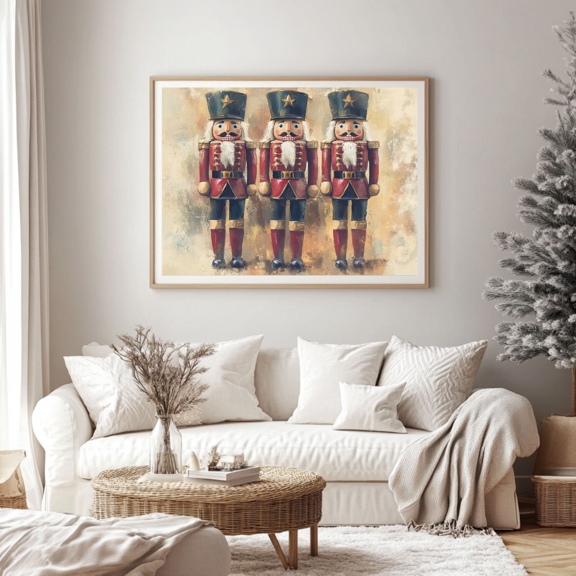 Timeless Trio of Nutcrackers - Vintage Style Christmas Decor, Festive ...