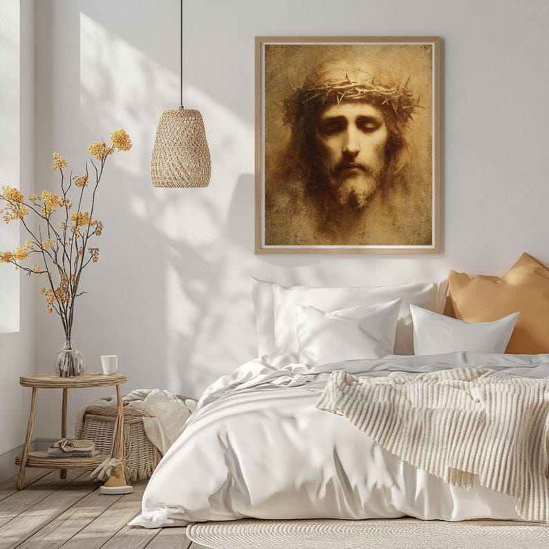 Christian Religious Wall Art | Face of Jesus | Jesus Christ Decor ...