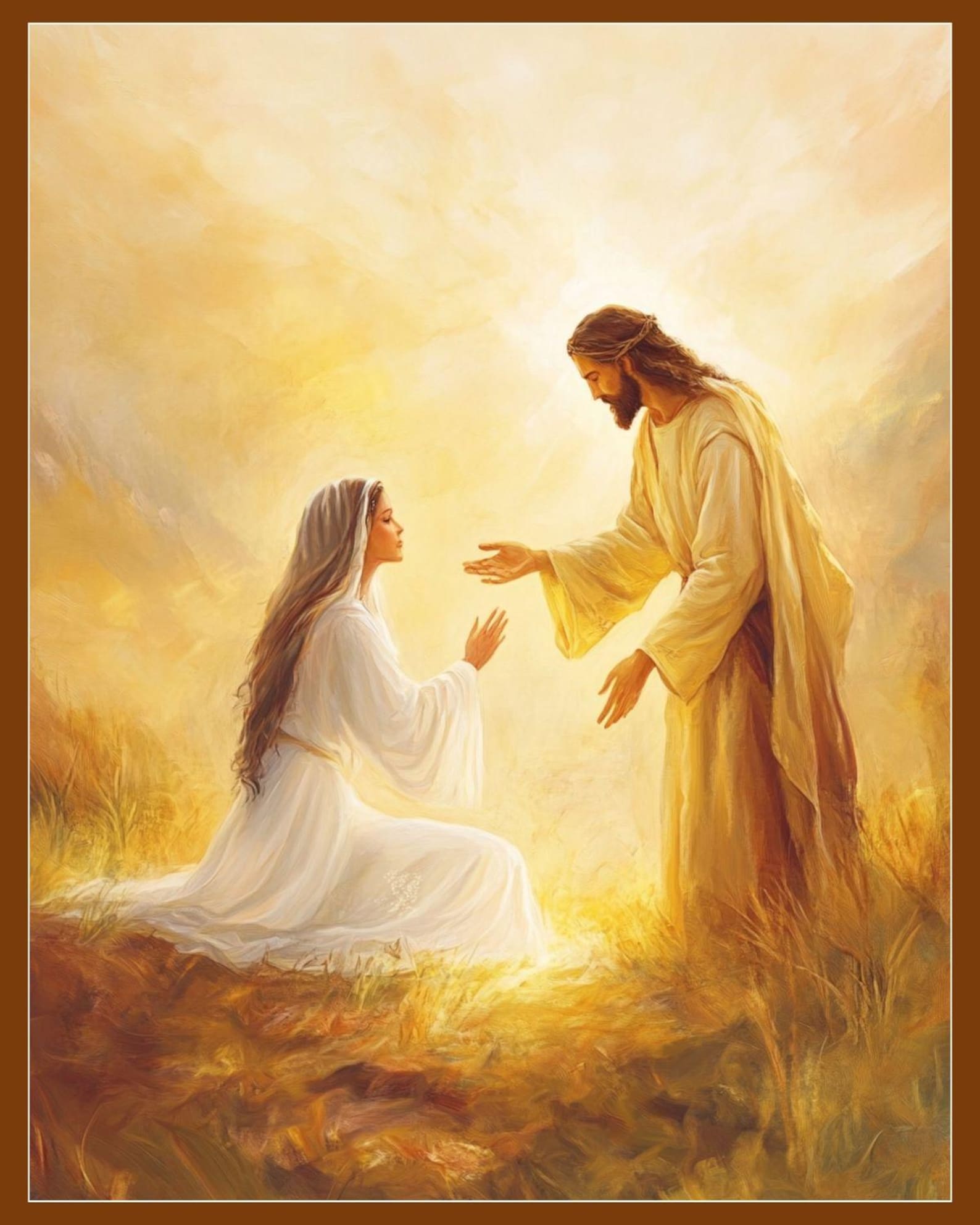 Divine Mercy Jesus and Mary Magdalene Art Print, Jesus Art, Bible Wall ...