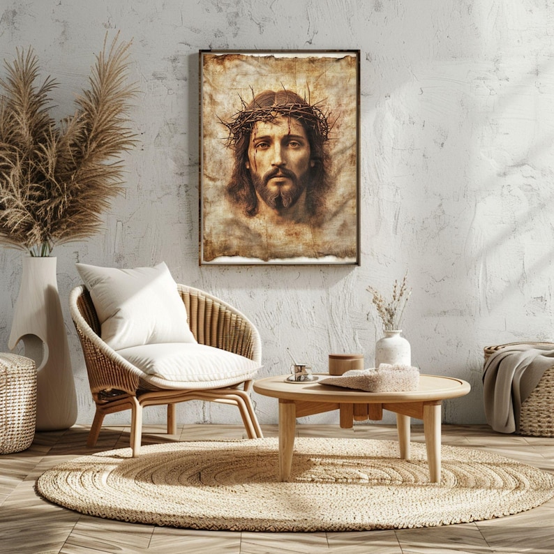 Christian Religious Wall Art | Face of Jesus | Jesus Christ Decor ...