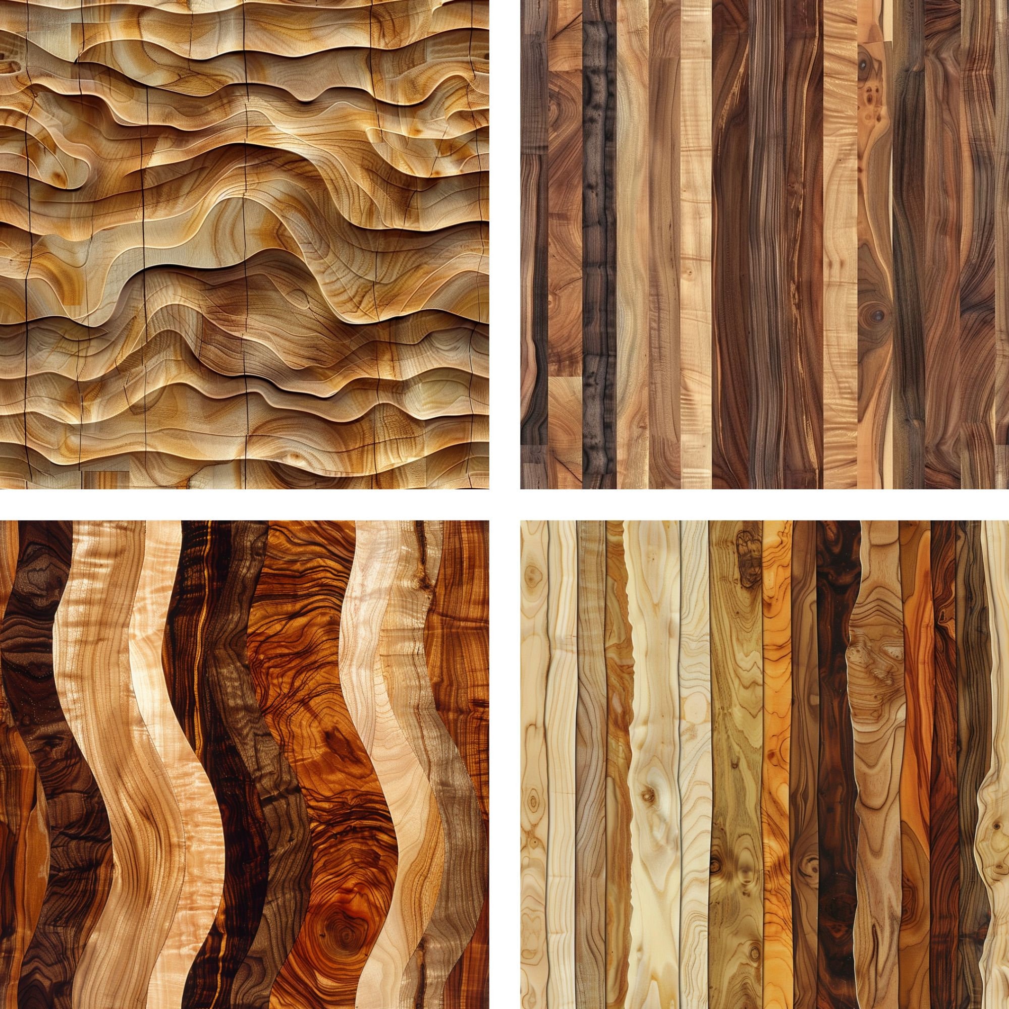 Seamless Wood Grain/planks Textures Digital Paper, Rustic Wood Digital ...