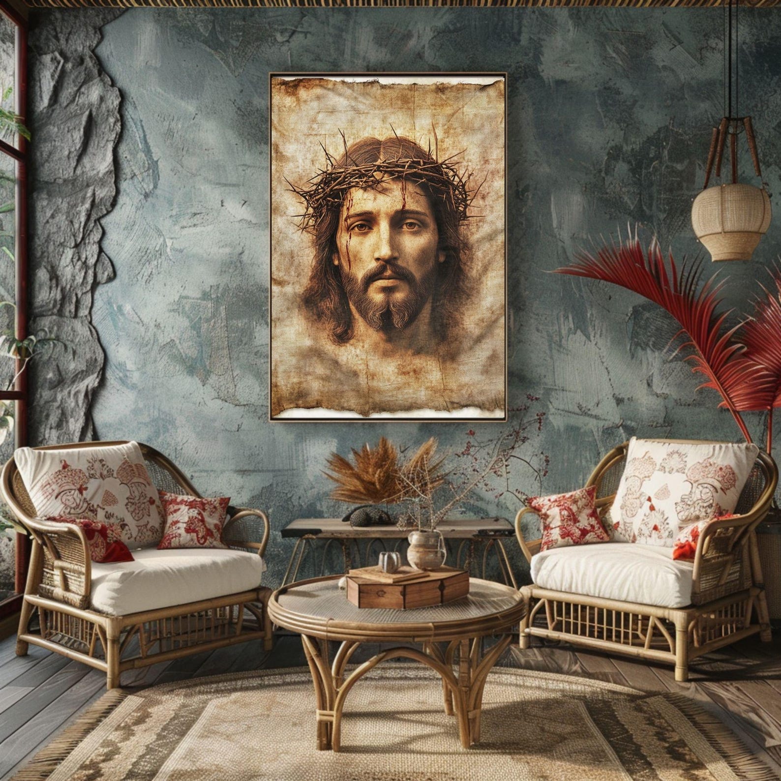 Christian Religious Wall Art | Face of Jesus | Jesus Christ Decor ...