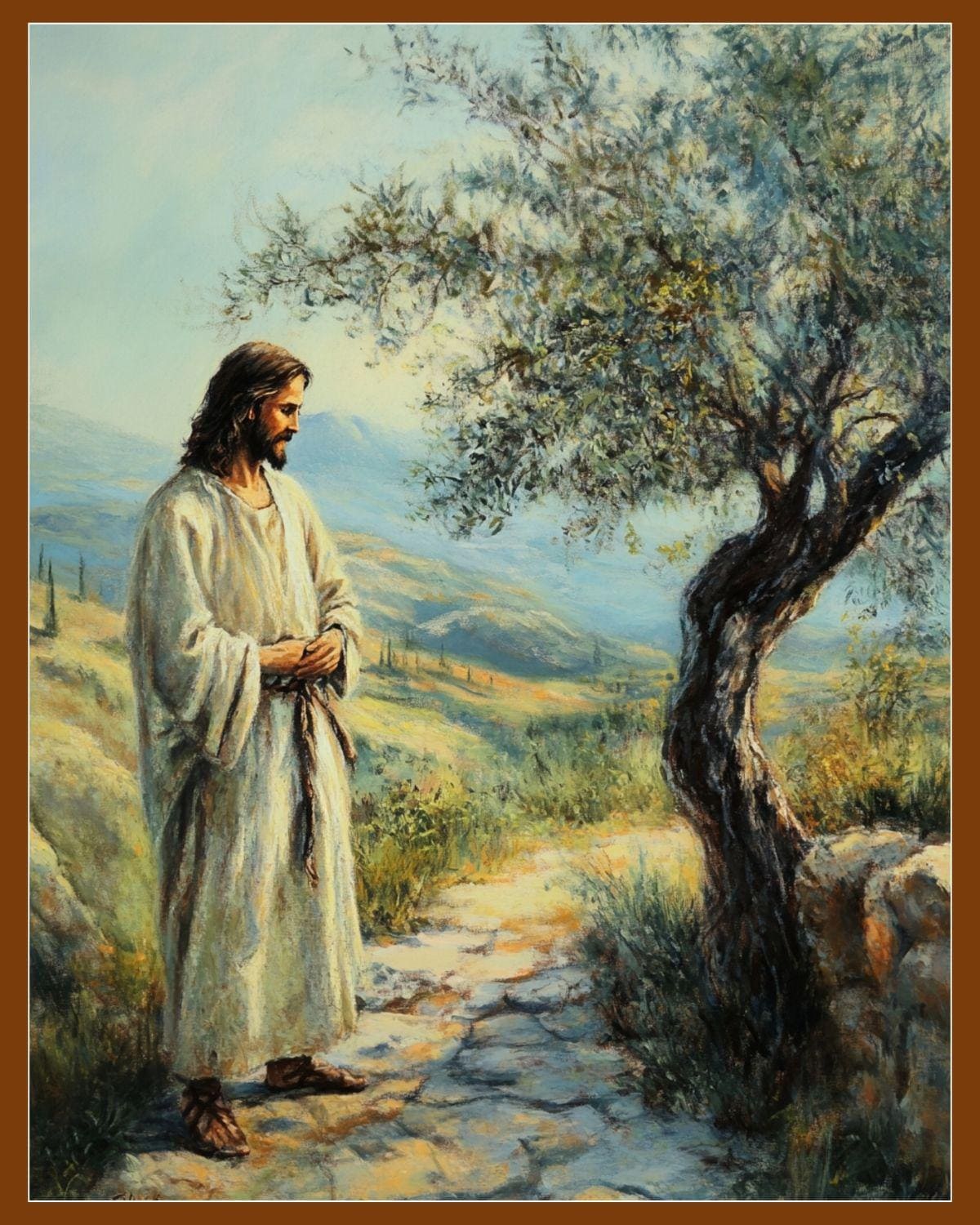 Jesus and Fig Tree Art Print | Religious Wall Decor (digital Download ...