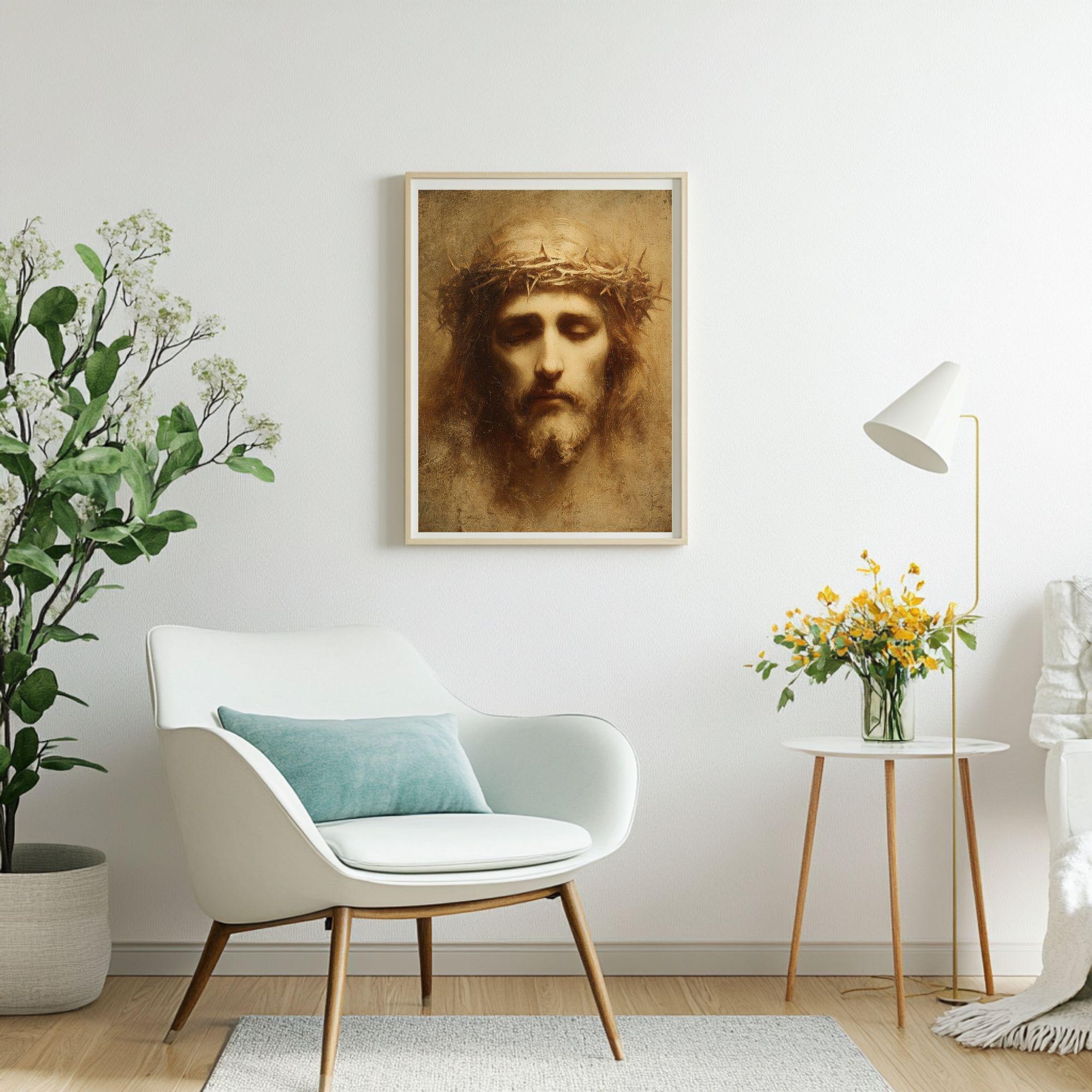 Christian Religious Wall Art | Face of Jesus | Jesus Christ Decor ...
