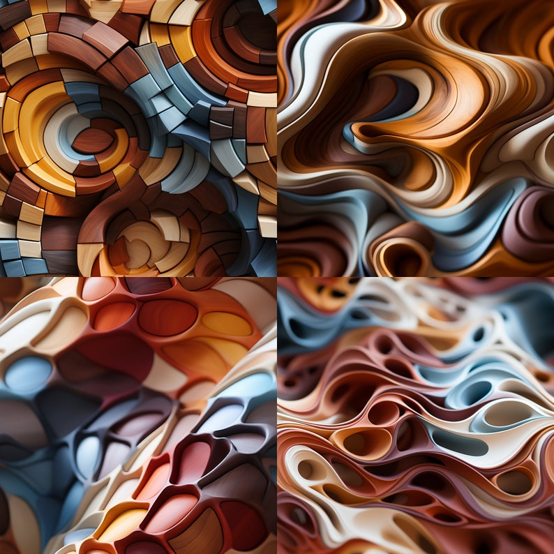 Seamless Abstract Backgrounds 16 Designs 12x12in Personal or Commercial ...