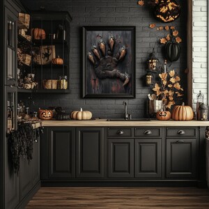 Realistic Monster Claw Handprint Wall Art: Eerie Halloween Decor ...