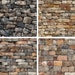 Brown/rustic Stone/brick Textures Digital Paper, Seamless Rustic Stone ...