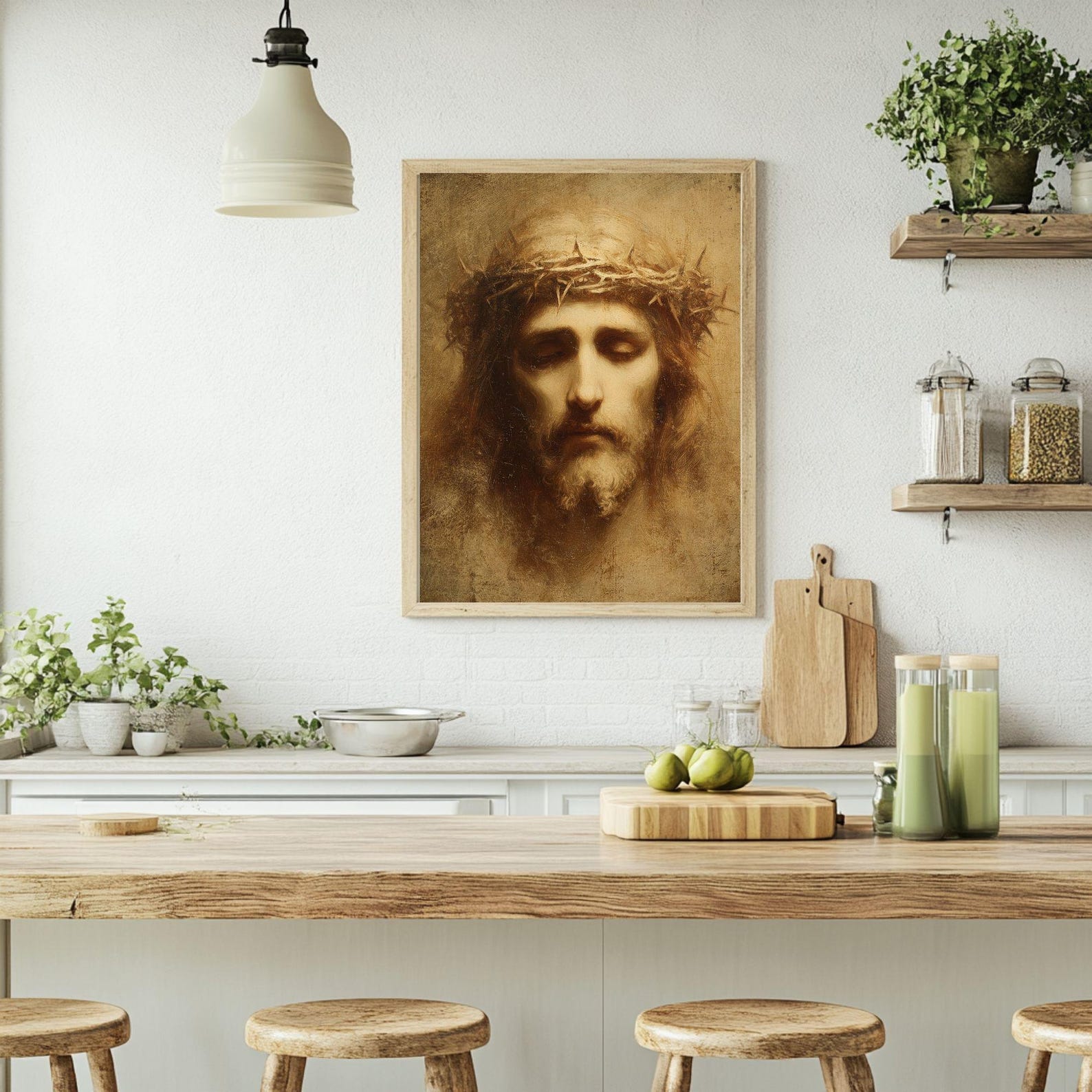 Christian Religious Wall Art | Face of Jesus | Jesus Christ Decor ...