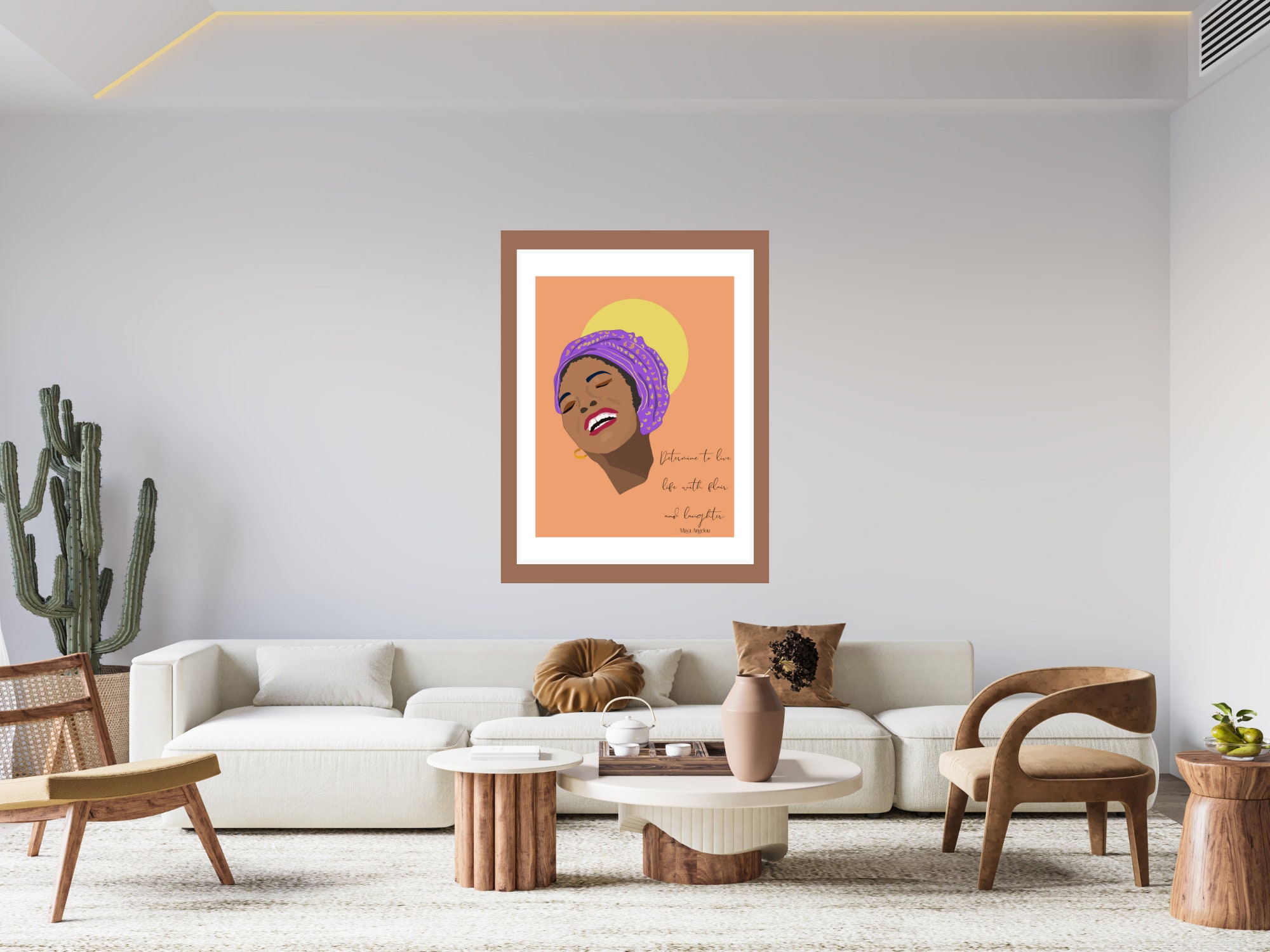 Maya Angelou Quote Wall Art, Inspirational Quote, Printable Digital ...