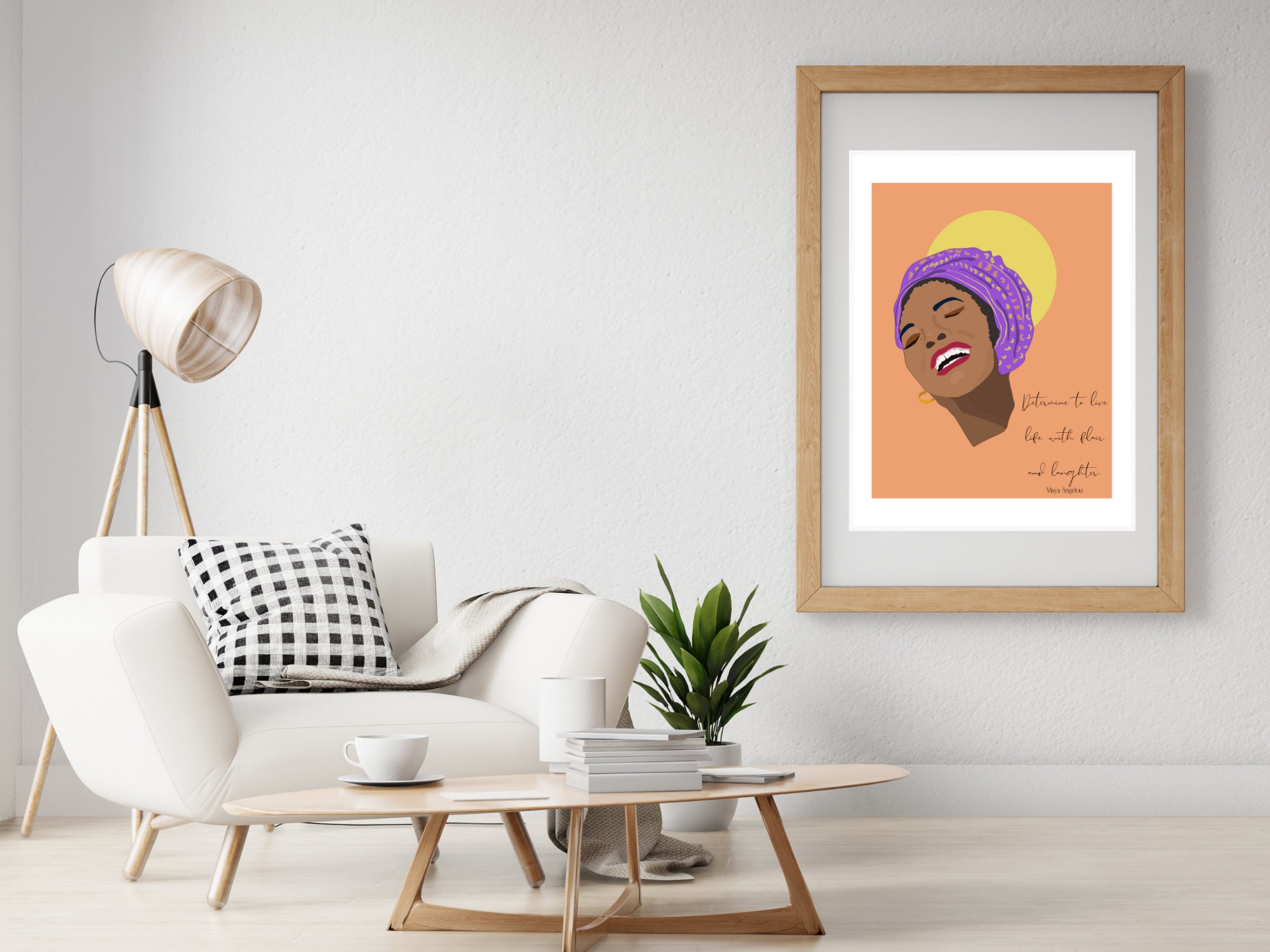 Maya Angelou Quote Wall Art, Inspirational Quote, Printable Digital ...