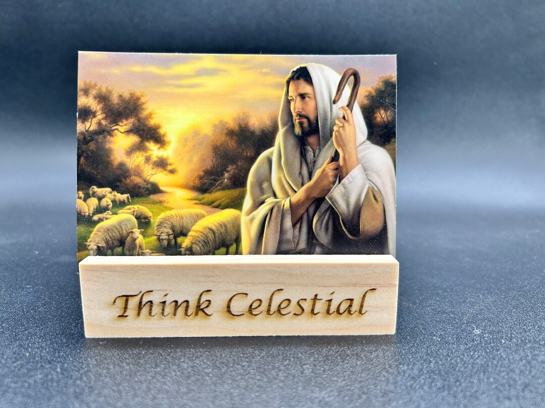 Wooden Photo Stand, Any Caption, Think Celestial, LDS Gifts - Etsy