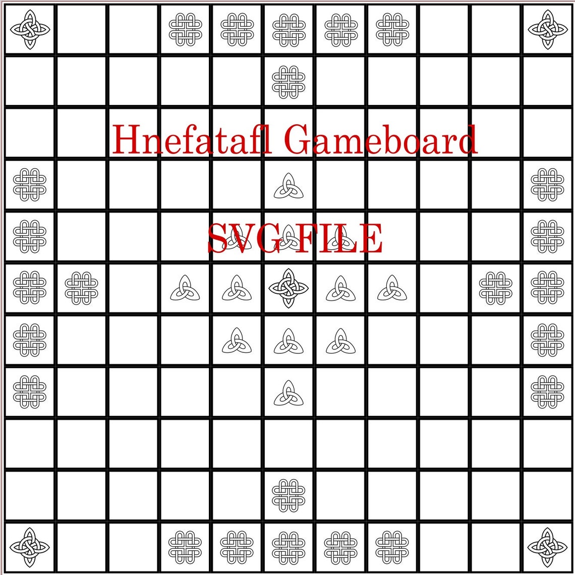 Hnefatafl Gameboard, Digital SVG File, Tafl Gameboard, Viking Chess - Etsy