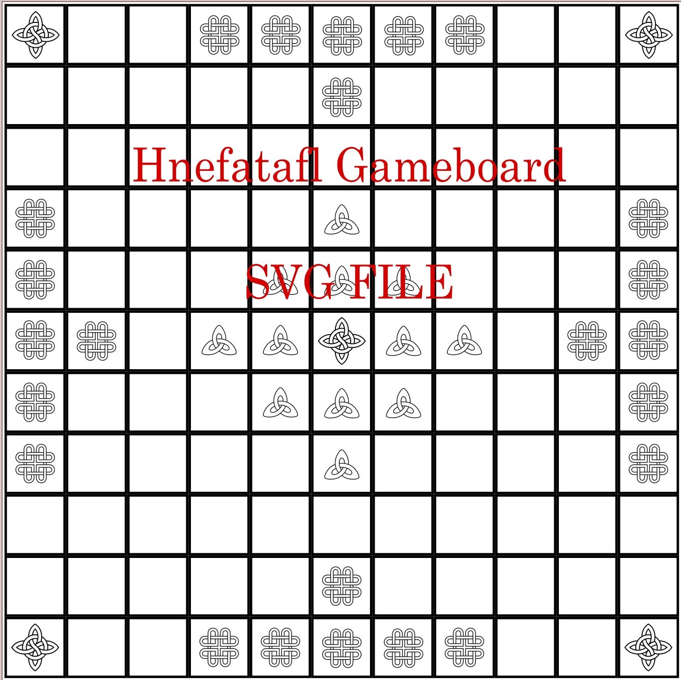 Hnefatafl Gameboard, Digital SVG File, Tafl Gameboard, Viking Chess - Etsy