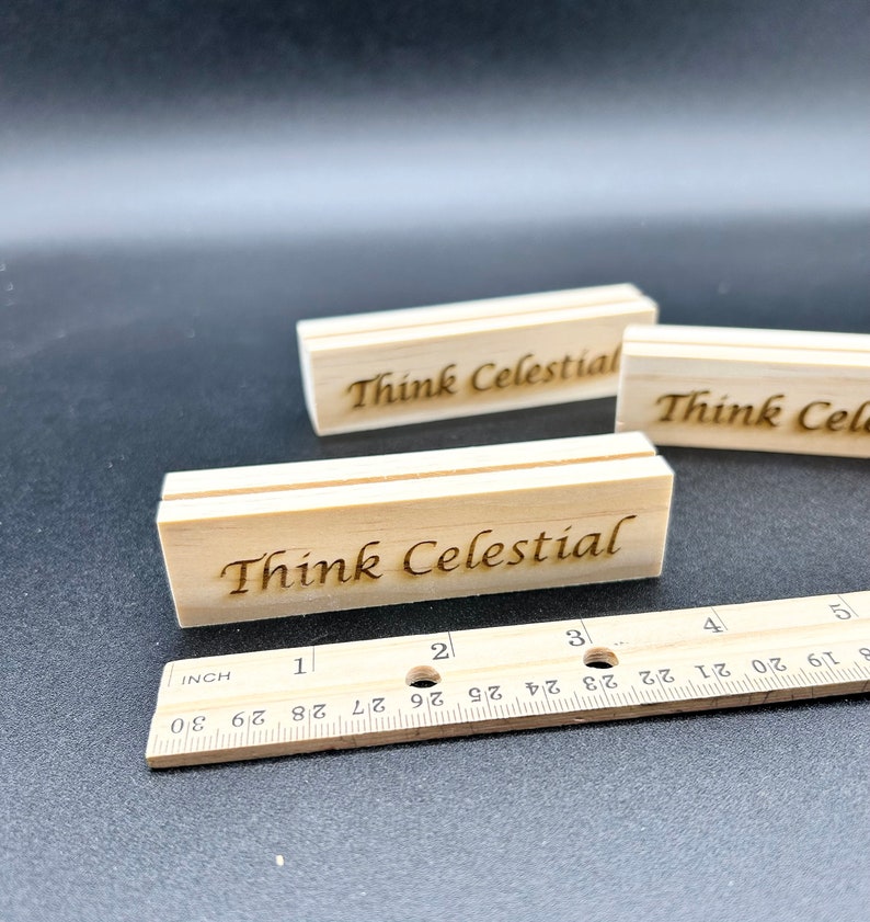 Wooden Photo Stand, Any Caption, Think Celestial, LDS Gifts - Etsy