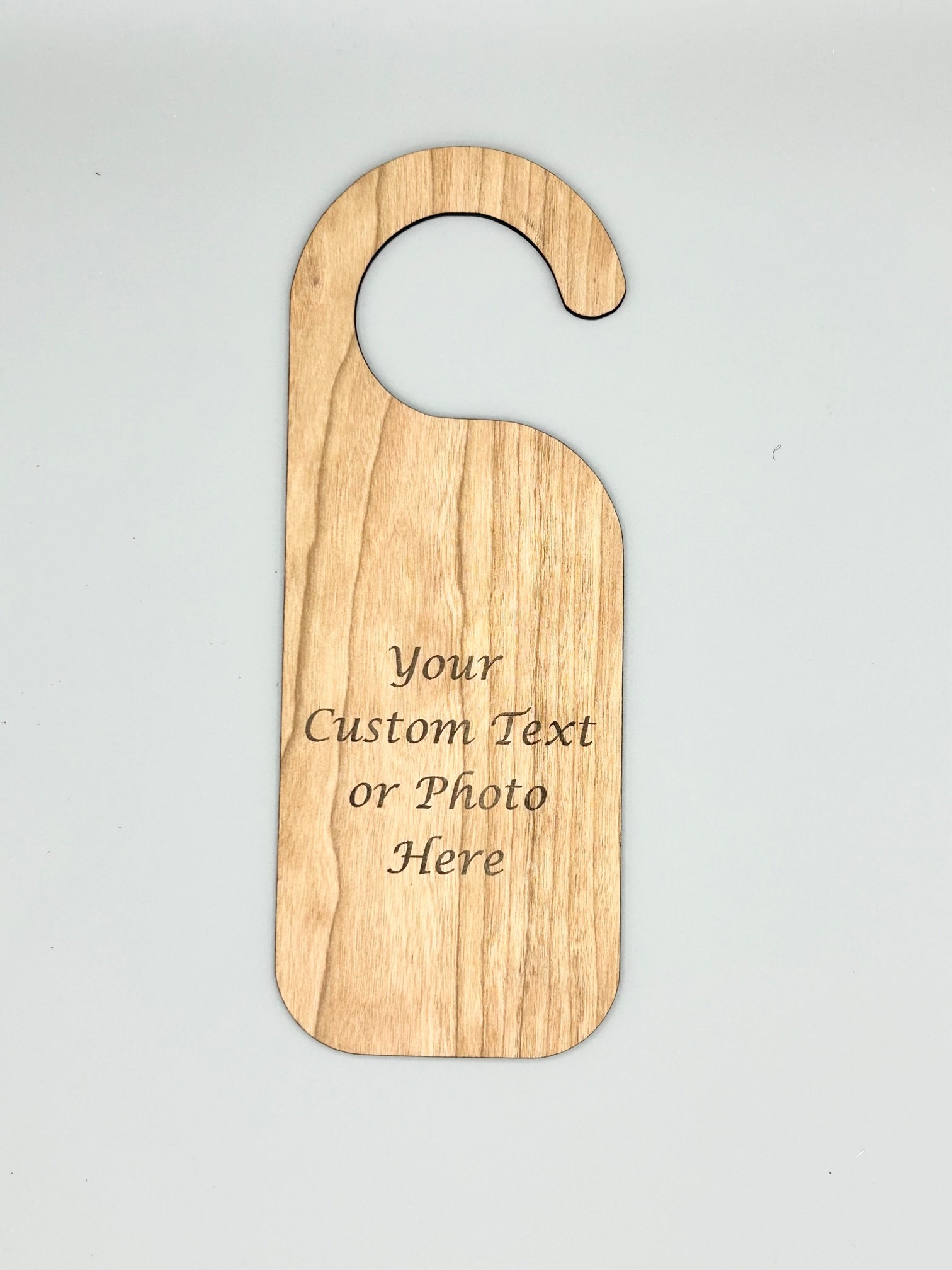 Custom Door Knob Hangers, Wooden Door Knob Hangers - Etsy