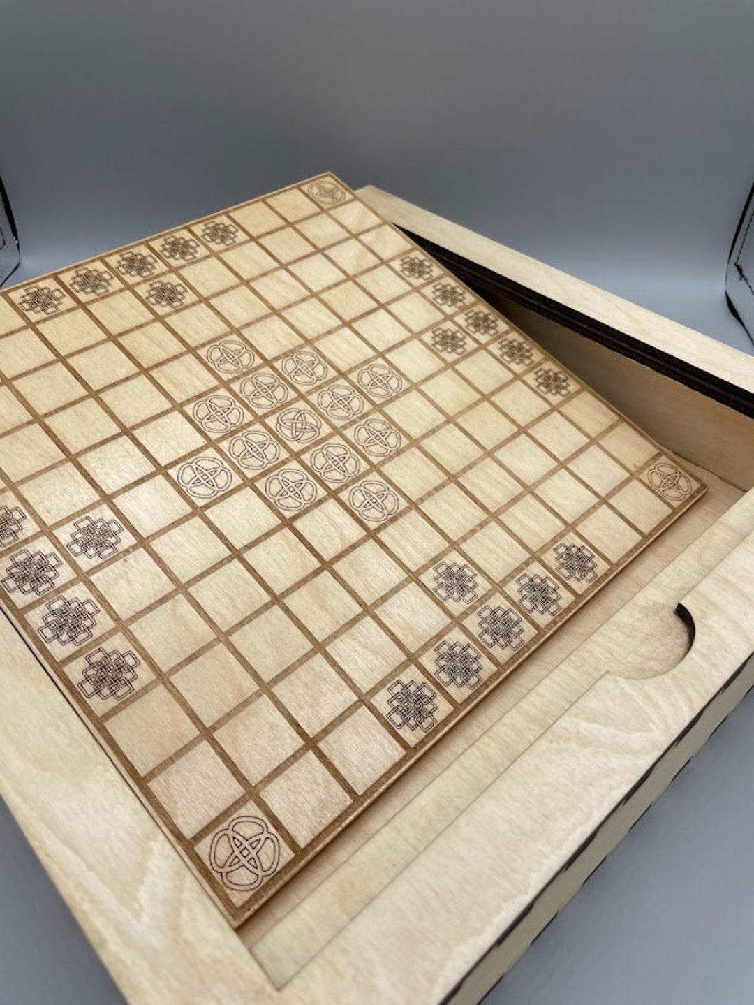 Multigame Box and Boards SVG FILE ONLY, Game Box, Chess Board, Hneftafl ...