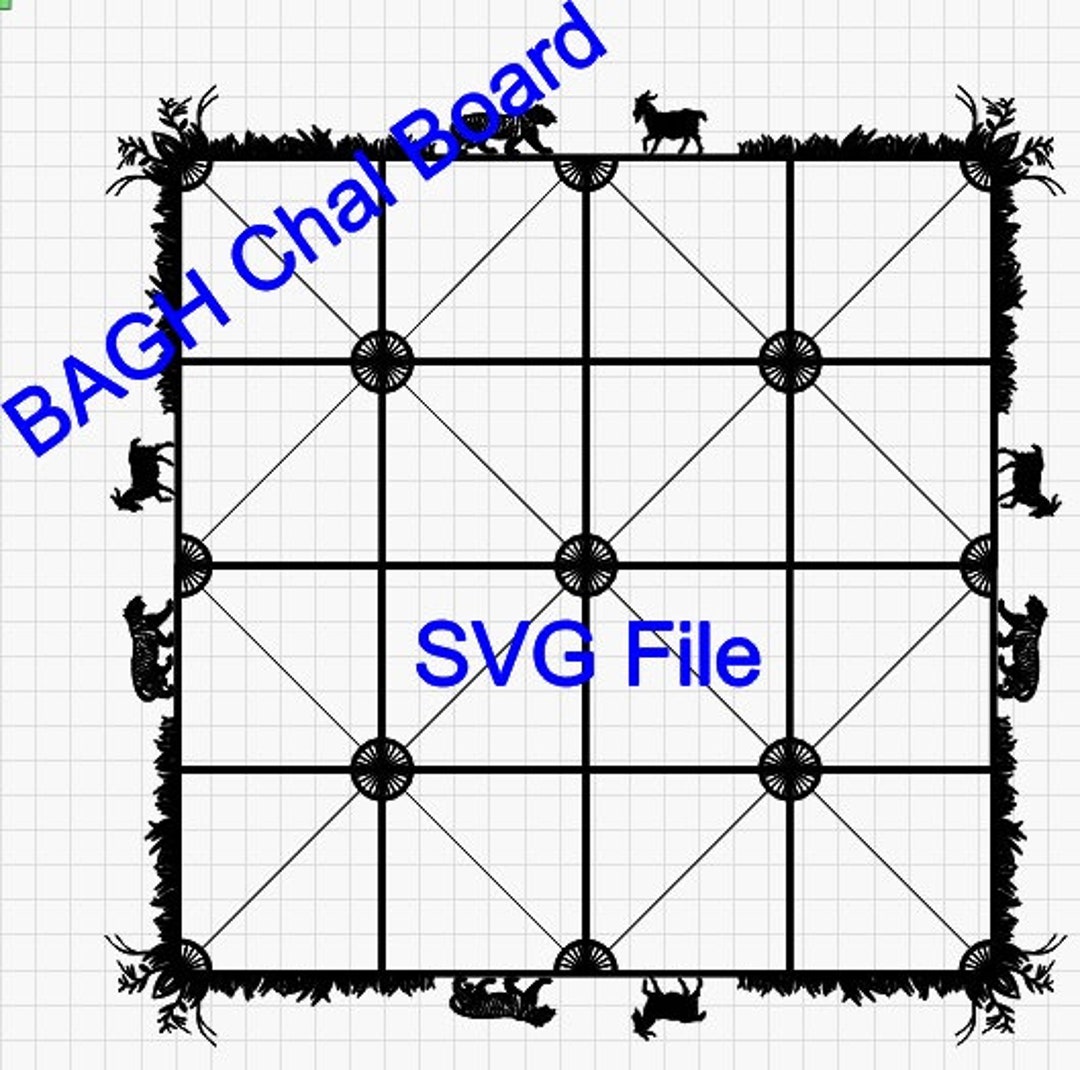 Bagh Chal Board SVG File - Etsy
