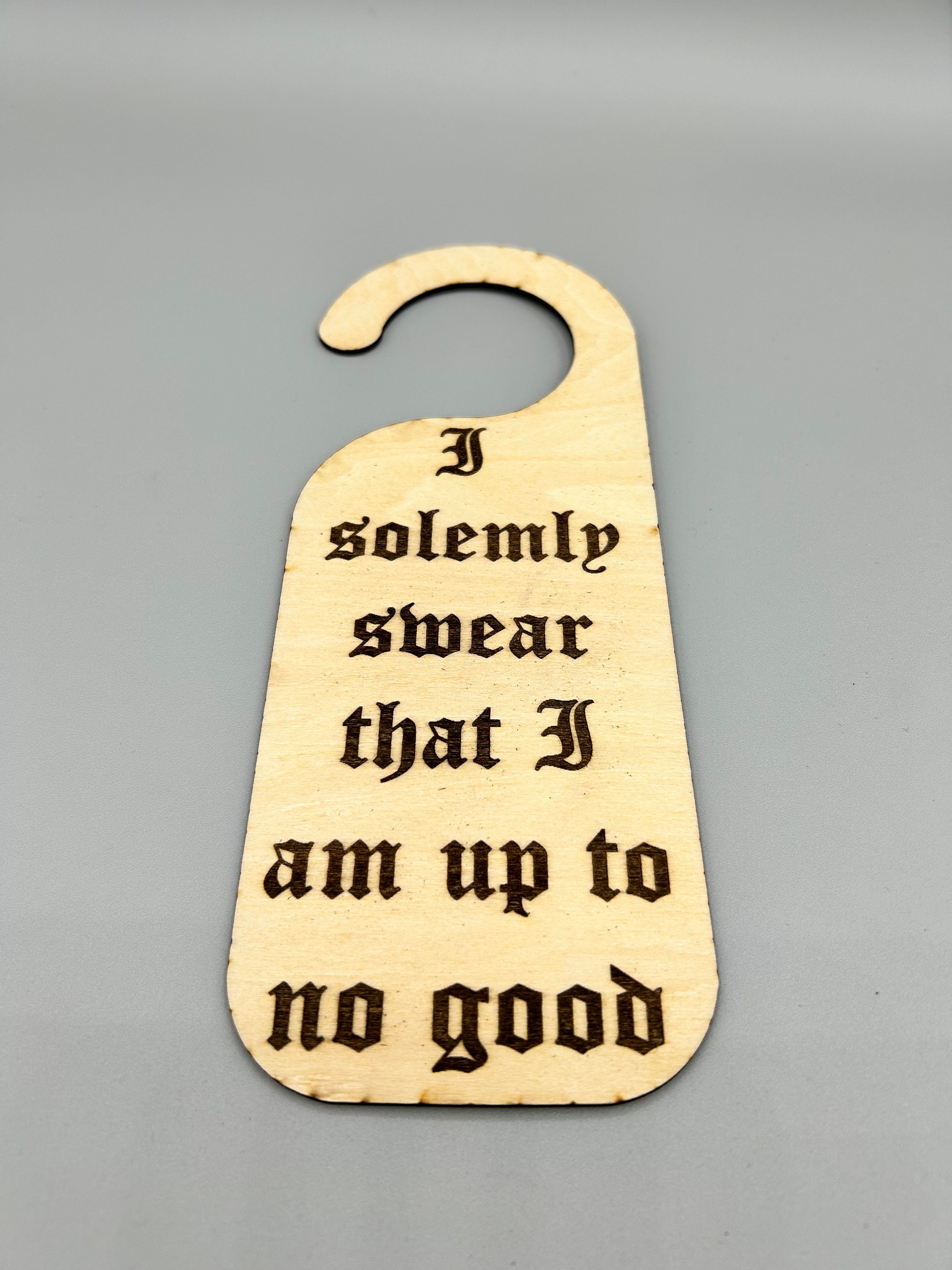 Custom Door Knob Hangers, Wooden Door Knob Hangers - Etsy