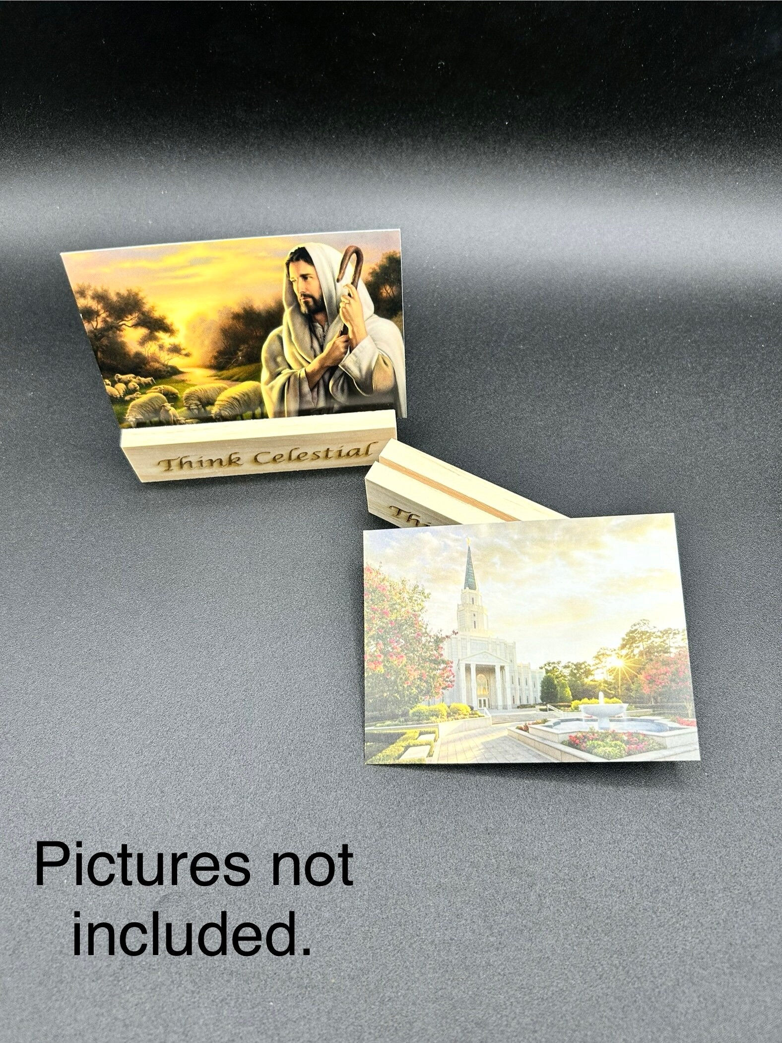Wooden Photo Stand, Any Caption, Think Celestial, LDS Gifts - Etsy